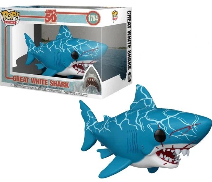 Funko POP! JAWS 50TH ANNIVERSARY SUPER 1754 Great White Shark - Funko ...