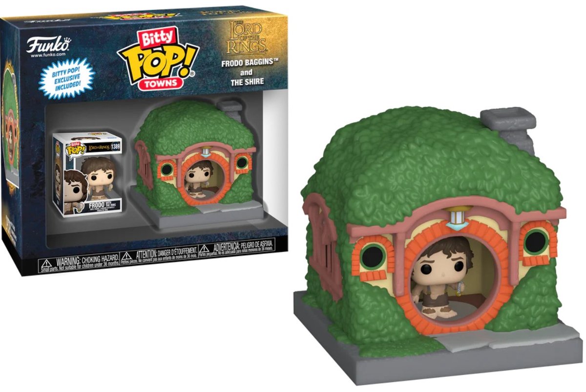 funko pop! lord of the rings bitty pop town frodo and the shire - Inna ...