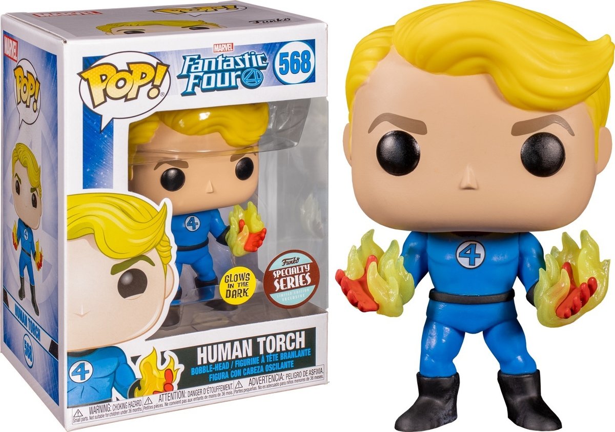 Funko POP! Marvel Fantastic 4 Human Torch 568 Glow - Funko | Sklep ...