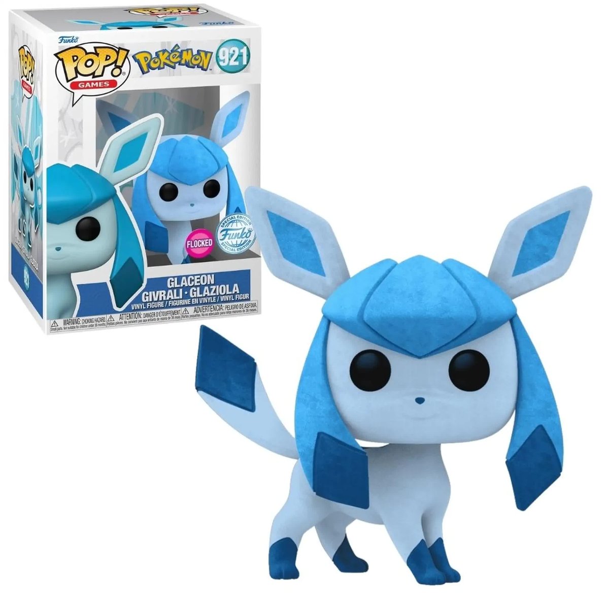 Funko POP Pokemon 921 Glaceon flocked Special Edition - Funko - POP ...