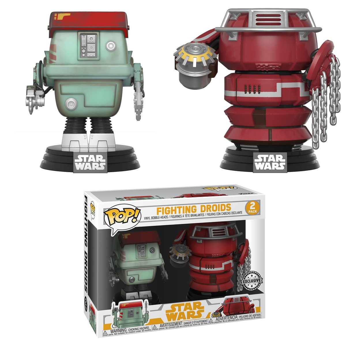 Funko POP! Star Wars, figurka kolekcjonerska, Fight Droids, Exclusive ...
