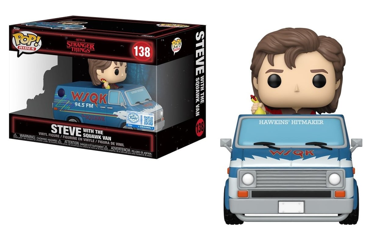 funko pop! stranger things s5 dlx 138 steve with squawk van - Funko POP ...