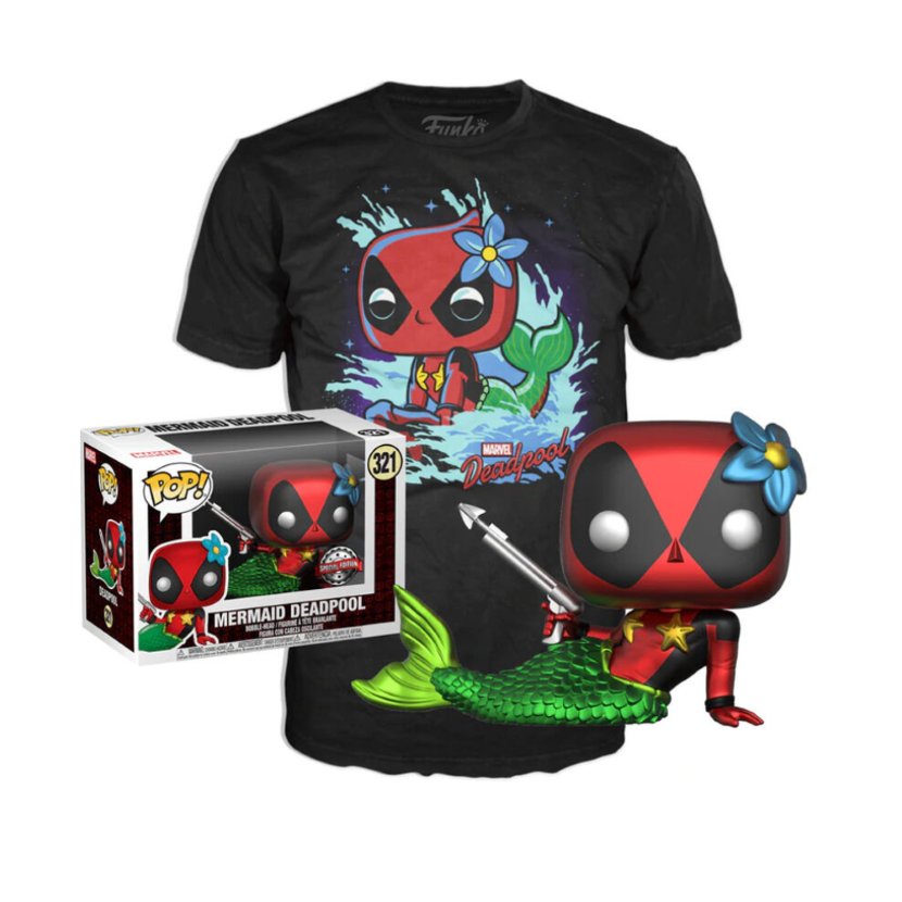 Funko POP! & Tee, zestaw, Marvel, Deadpool Mermaid, M - Funko | Sklep ...