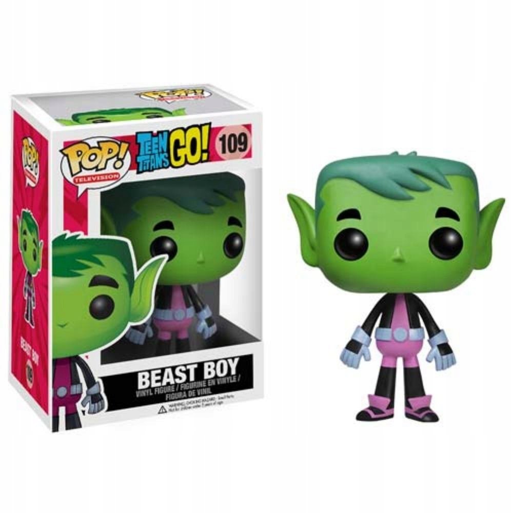 Funko POP TV: Młodzi Tytani Go! - Figurka akcji Beast Boy - Funko ...
