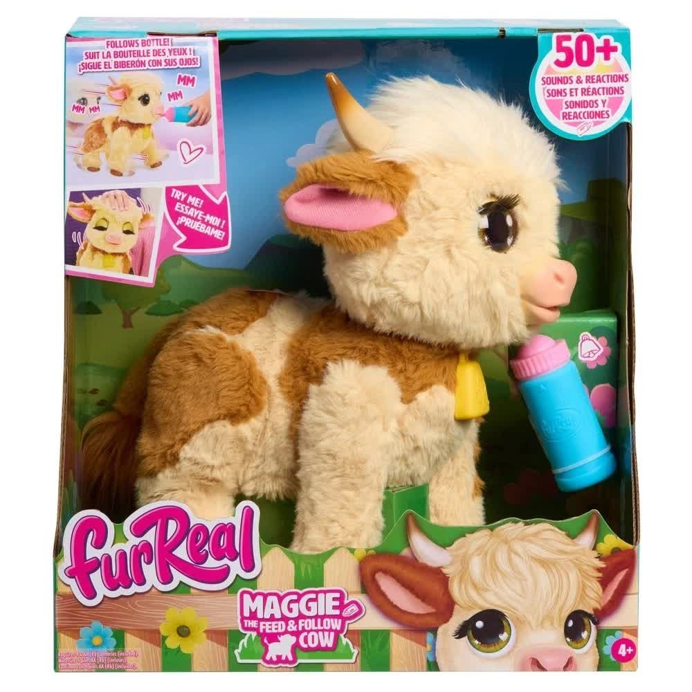 FUR REAL KROWA MAGGIE INTERAKTYWA 50 DŻWIĘKÓW I RUCHÓW MASKOTKA BUTELKA ...