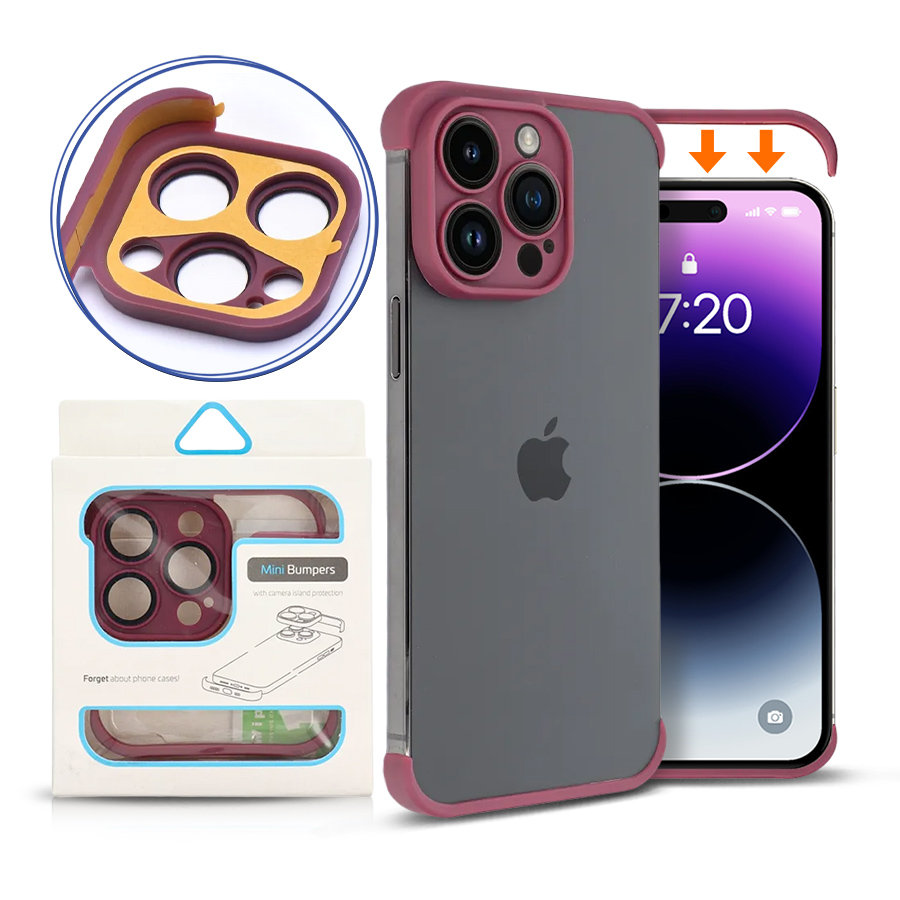 Futerał MINI BUMPERS z ochroną wyspy aparatu do IPHONE 12 PRO MAX ...