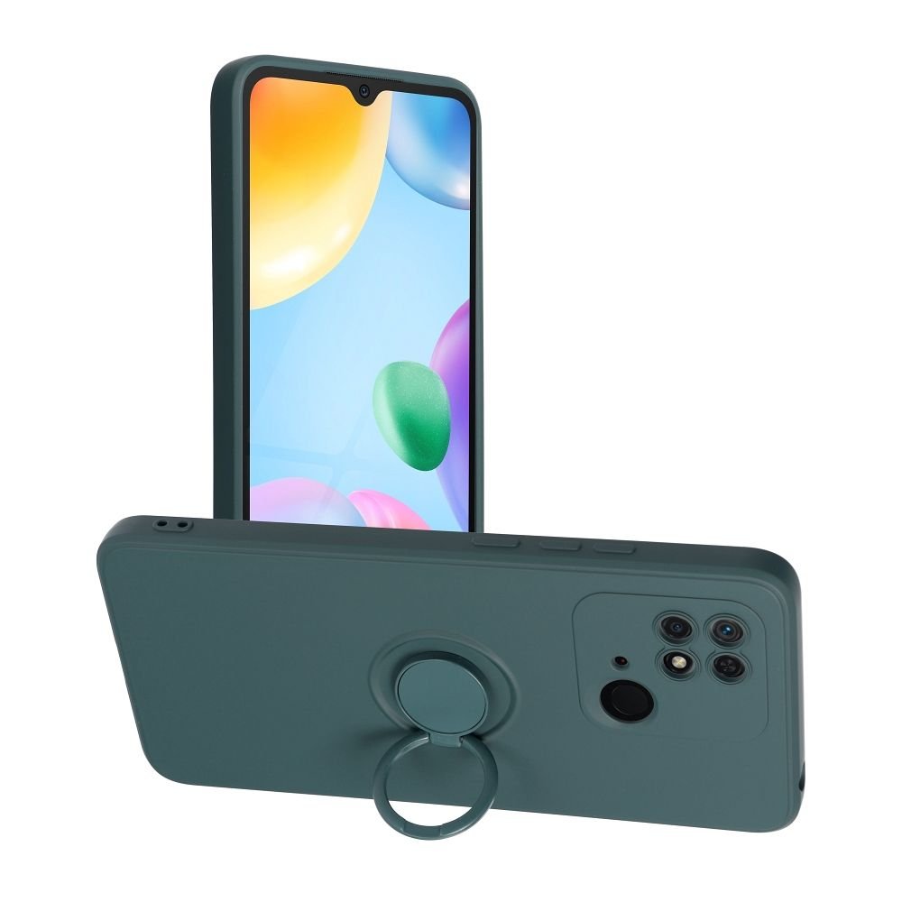 Futerał SILICONE RING do XIAOMI Redmi 10C zielony - OEM | Sklep EMPIK.COM