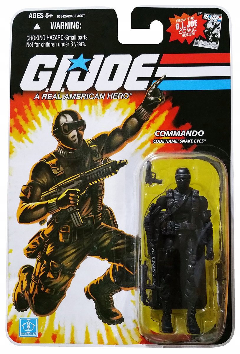G.I. Joe 25th Anniversary Comic Series Cardback: Snake Eyes (Commando ...