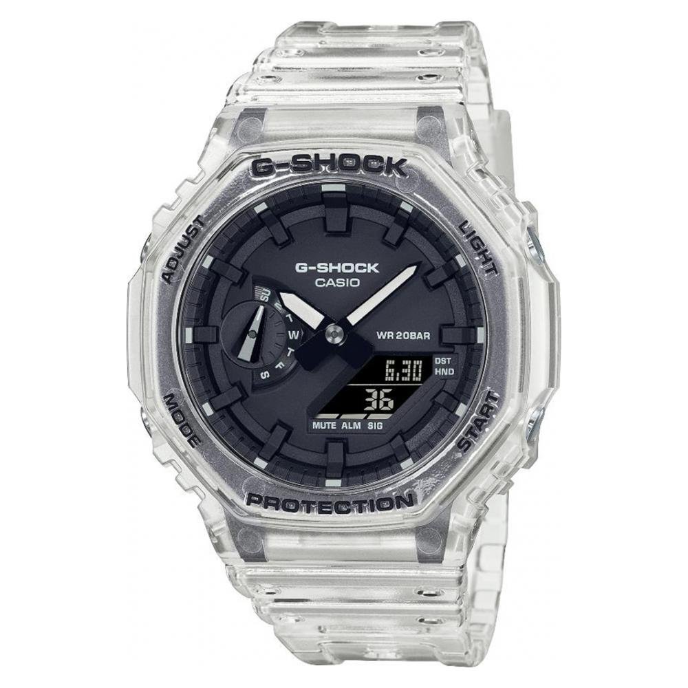 G-shock G-shock Casio Octagon White Skeleton GA-2100SKE-7A - zegarek ...