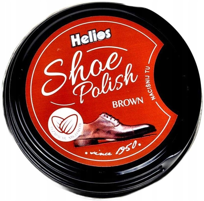 G10-27 BRĄZOWA PASTA DO BUTÓW W PUSZCZE HELIOS SHOE POLISH KREM WOSK 40 ...