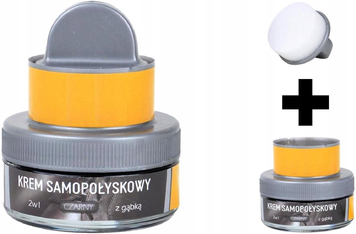 G10-33 Czarna PASTA do butów SKÓRY NATURALNEJ Krem SAMOPOŁYSKOWY Wosk z ...