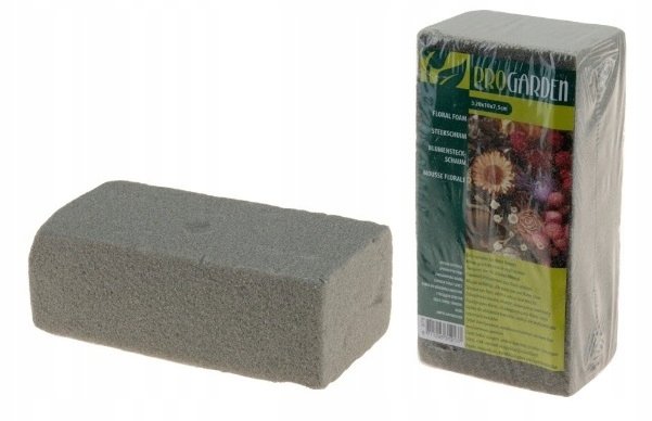 Gąbka Florystyczna pianka szara 20X10 Cm - Koopman | Sklep EMPIK.COM