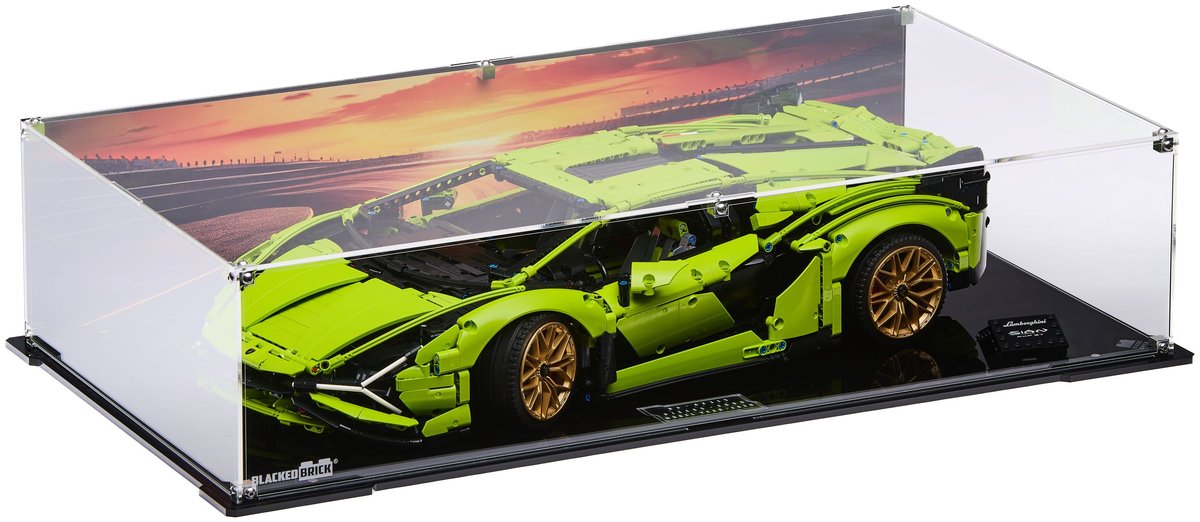 Gablota Tło 2 Blacked Brick® Do Lego® Technic 42115 Lamborghini Sian ...