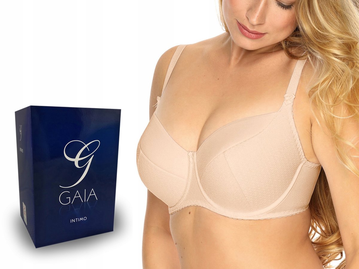 Gaia Kate 281, Biustonosz Full Cup, Beżowy, 75D - GAIA | Moda Sklep EMPIK.COM