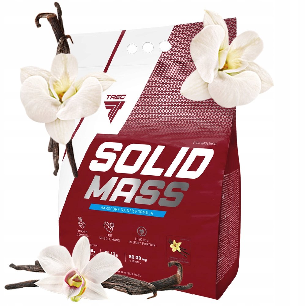Gainer Trec Solid Mass Ogromna Paczka 5800G Masa Białko Węglowodany 5,8 ...