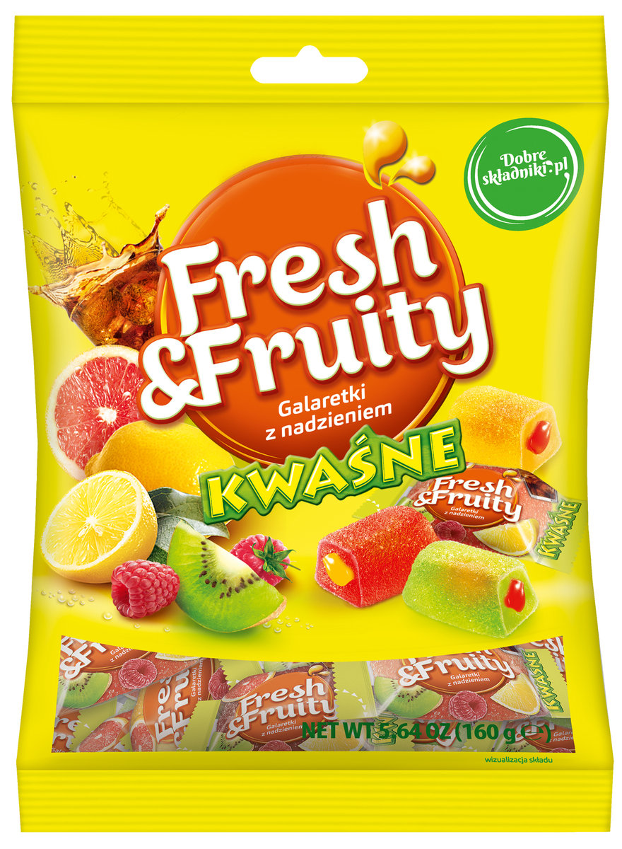 Galaretki kwaśne Fresh&Fruity Wawel 160g - Wawel | Sklep EMPIK.COM