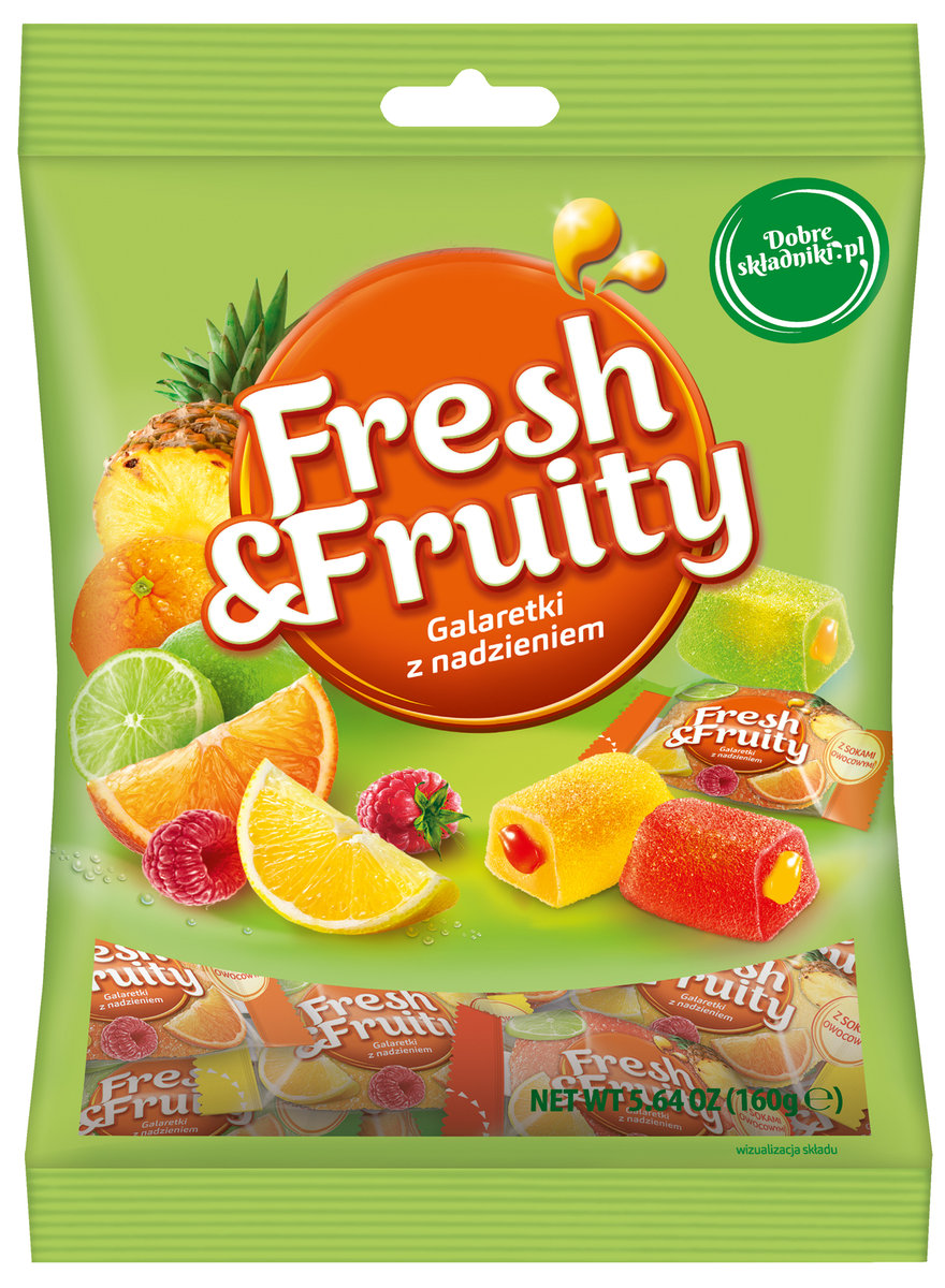 Galaretki nadziewane Fresh&Fruity Wawel 160g - Wawel | Sklep EMPIK.COM