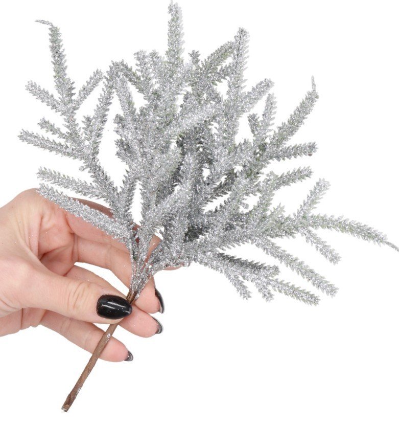 Gałązka Dekoracyjna Z Brokatem Do Stroika 22Cm - Inna marka | Sklep ...