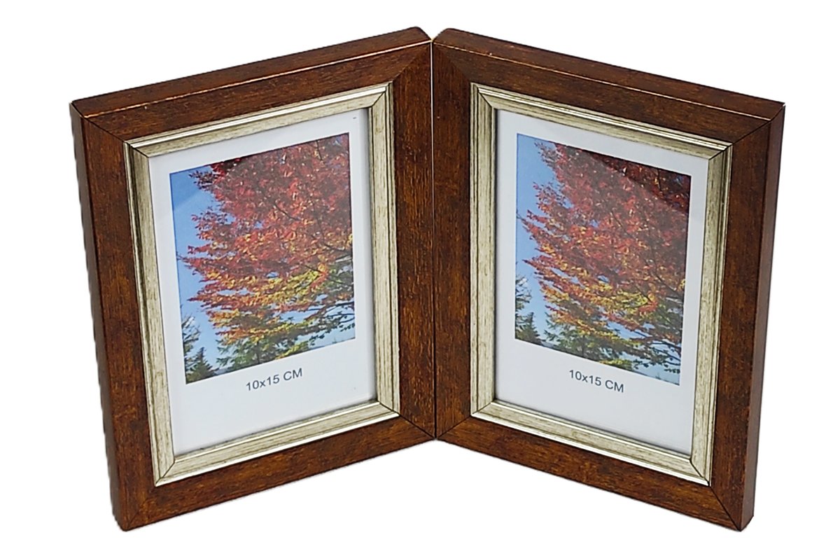 GALERIA multirama FLASH na zdjęcia 10x15 cm PODWÓJNA pion/pion BRĄZ ...