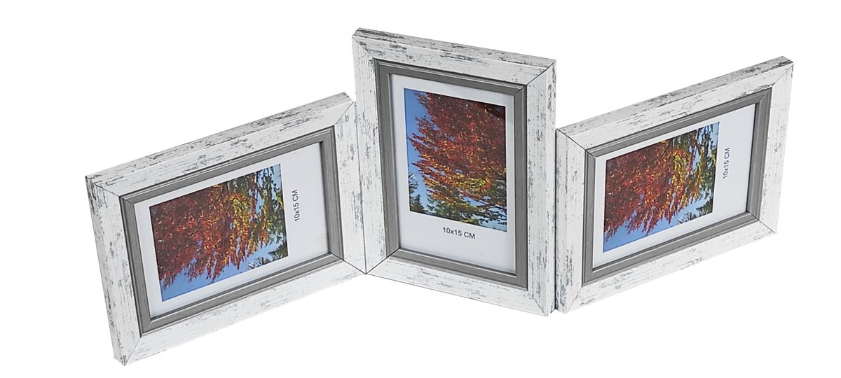 GALERIA multirama FLASH zdj. 10x15 cm POTRÓJNA poziom/pion/poziom BIAŁA - Lotmar | Sklep EMPIK.COM