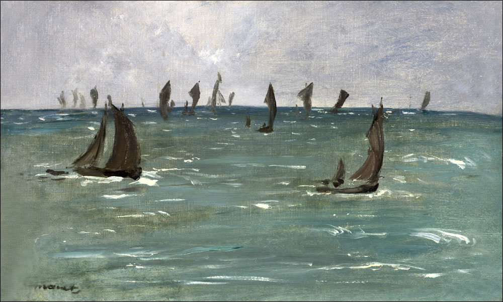 Galeria Plakatu, Boats At Berck Sur Mer, Edouard Manet, 60x40 cm ...