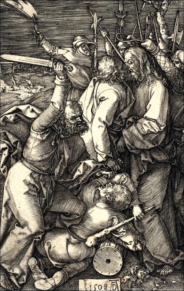 Galeria Plakatu, Plakat, Betrayal of Christ, from The Passion, Albrecht Durer, 40x60 cm ...