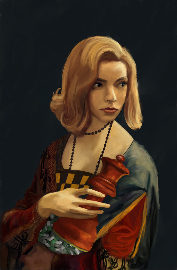 Gambit krolowej - plakat premium 60x80 cm - Galeria Plakatu | Sklep ...