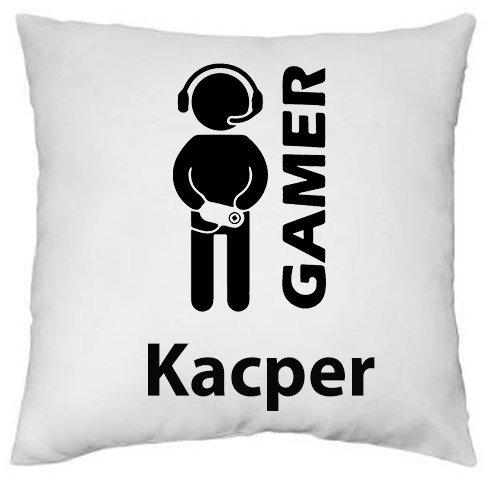 Gamer Logo FOTO PODUSZKA PREZENT + IMIĘ - Atram | Sklep EMPIK.COM