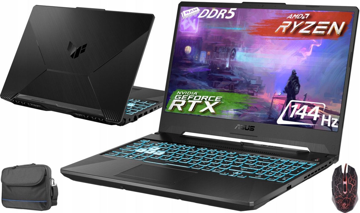 Gamingowy Asus Tuf Fa506 Ryzen 7 7435Hs Rtx3050 2Tb 16Gb 144Hz Win11Pro ...