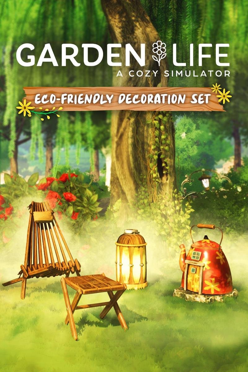 Garden Life: A Cozy Simulator - Eco-friendly Decoration Set (PC) klucz ...