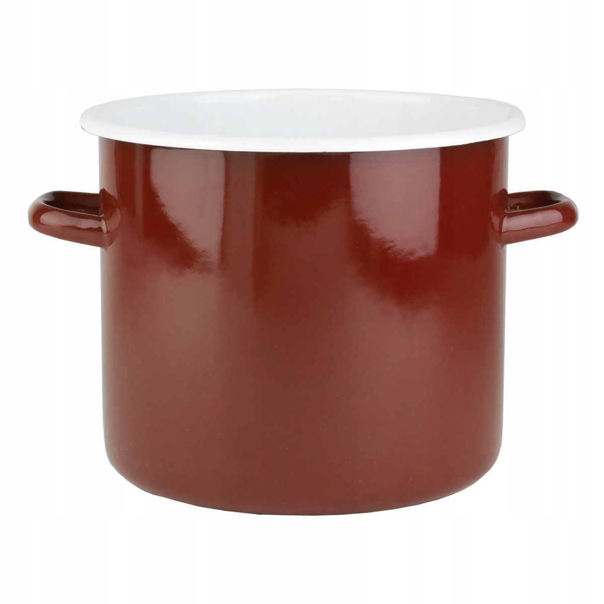 GARNEK EMALIOWANY BORDOWY BEZ POKRYWY 7 L KOLOR 22 cm - Emalia Rybnik ...