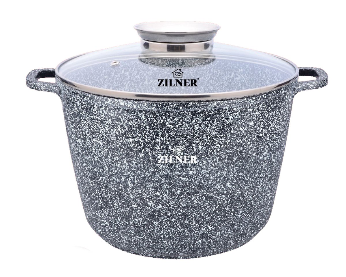 GARNEK MARMUROWY 10,2L 28cm INDUKCJA CERAMICZNY ODLEW PREMIUM - ZILNER | Sklep EMPIK.COM