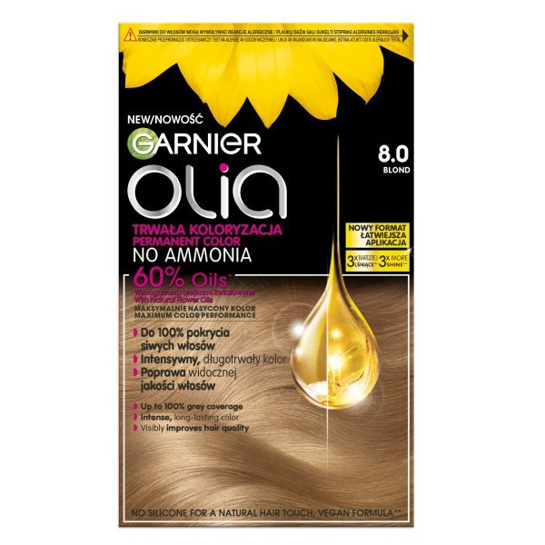 Garnier Olia farba do włosów 8.0 Blond | Sklep EMPIK.COM
