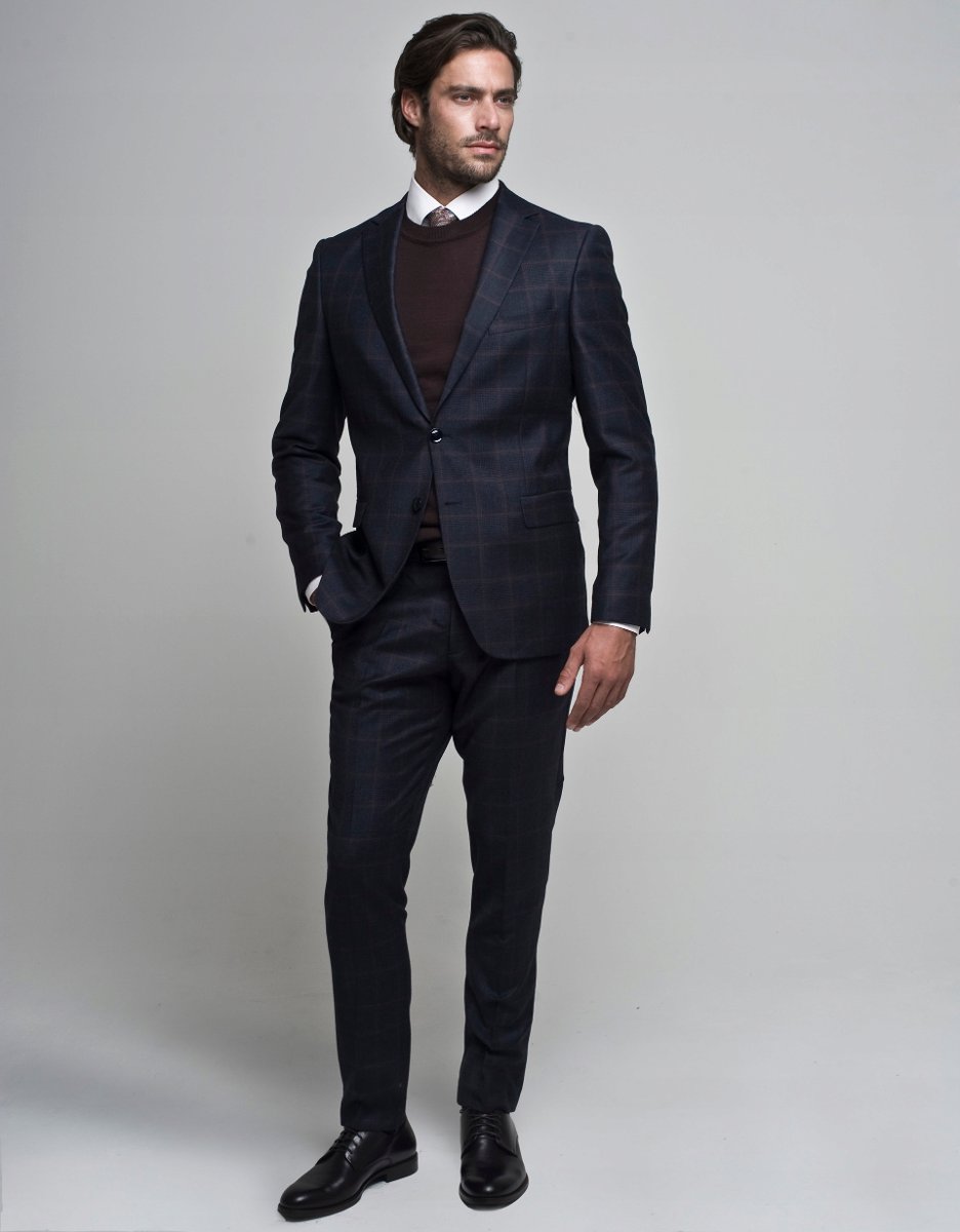 Garnitur sotto granatowy slim fit r. 182 104 92 - Borgio | Moda Sklep ...