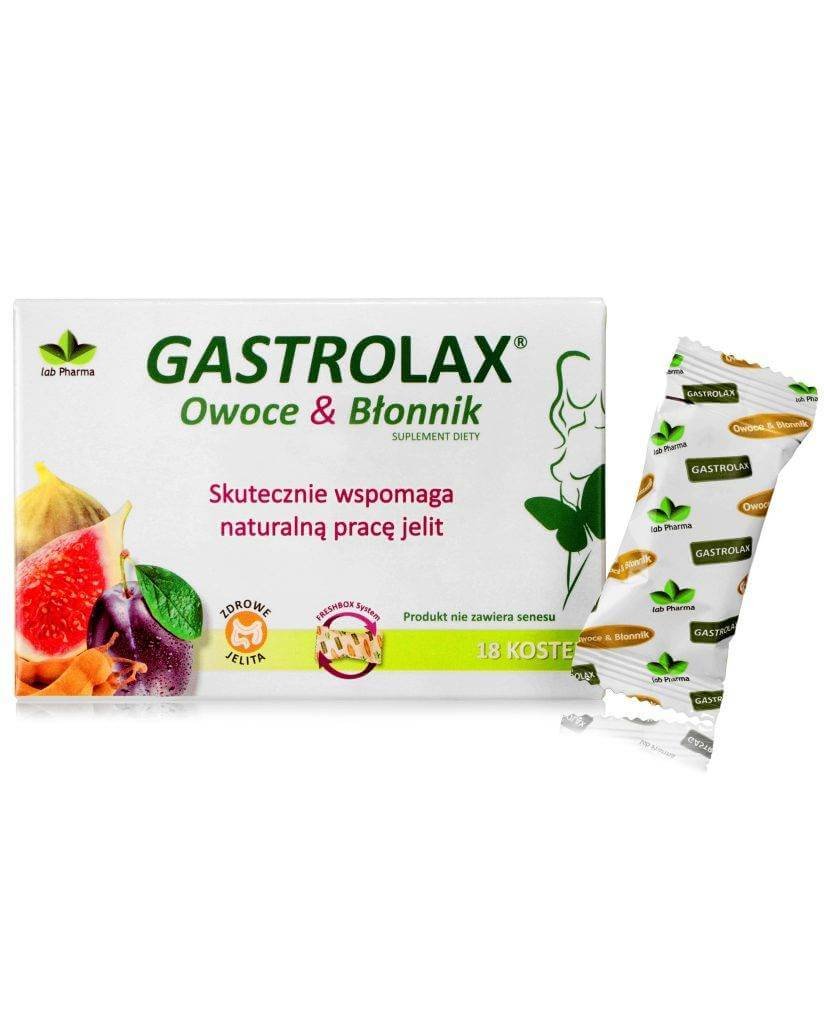 Gastrolax, Suplement diety Owoce i Błonnik, 18 kostek | Sklep EMPIK.COM