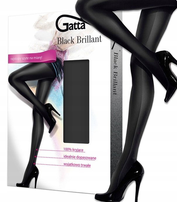 Gatta Black Brillant Rajstopy Jak Legginsy - R5 - Gatta | Moda Sklep ...