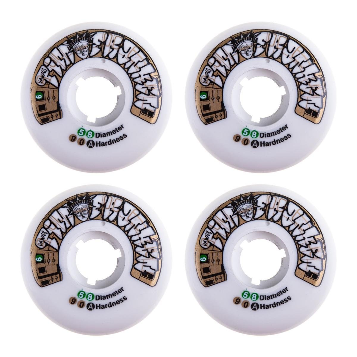 Gawds, Kółka do Rolek Tim Franken II 58mm/90a - Białe (4 szt.) - Gawds ...