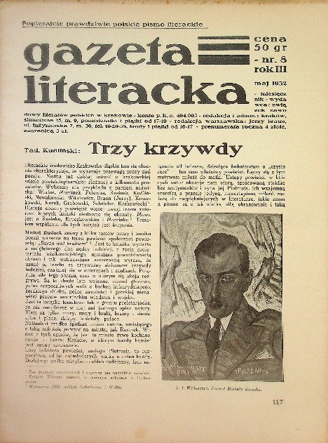 Gazeta literacka Nr 8 Rok III Trzy krzywdy 1932 r. - Opracowanie zbiorowe | Książka w Empik