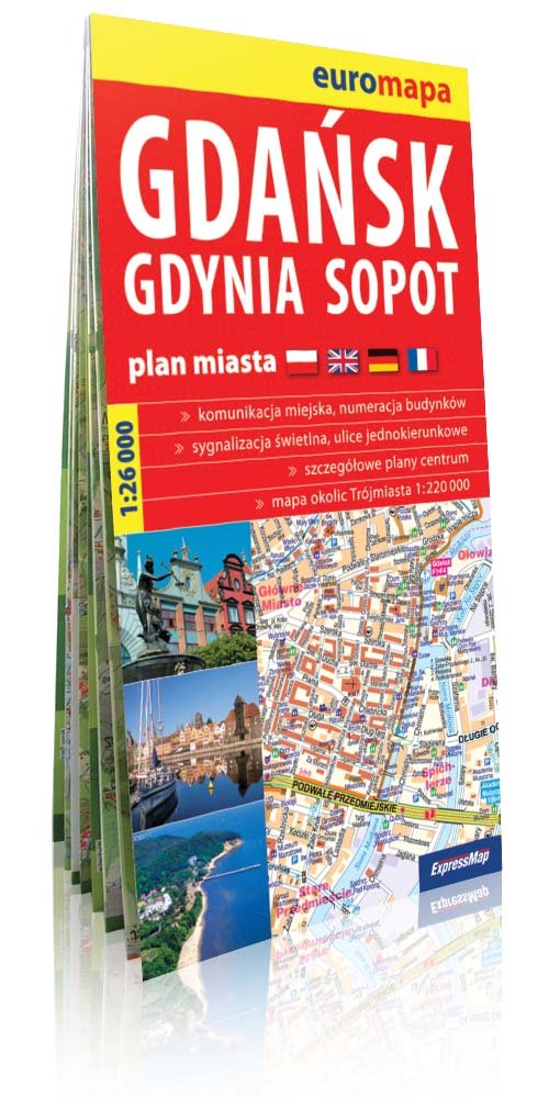 Gdańsk, Gdynia, Sopot. Mapa turystyczna 1:26 000 - Opracowanie zbiorowe ...