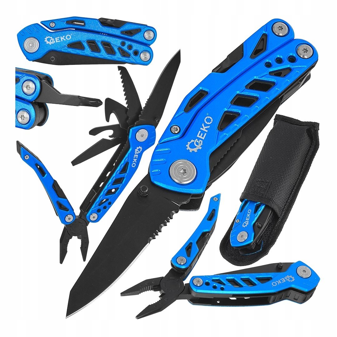 GEKO Multitool wielofunkcyjny GRIP BLACK SURVIVAL SERIES G01905 - Geko ...