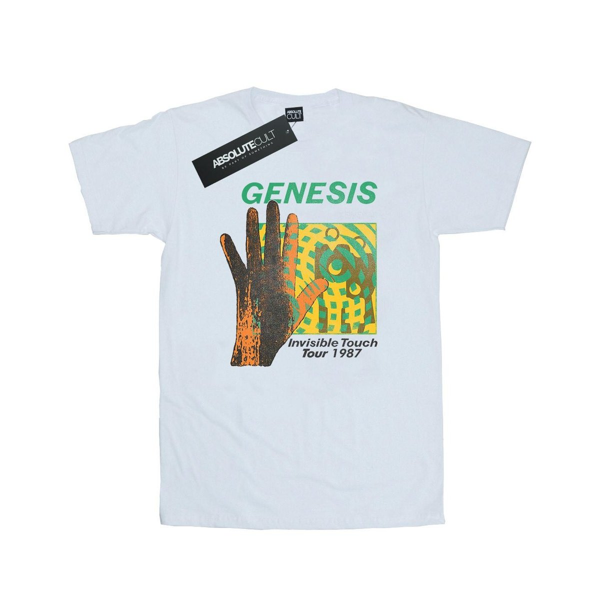 Genesis Męska Koszulka Invisible Touch Tour (M / Ciepły Biały ...