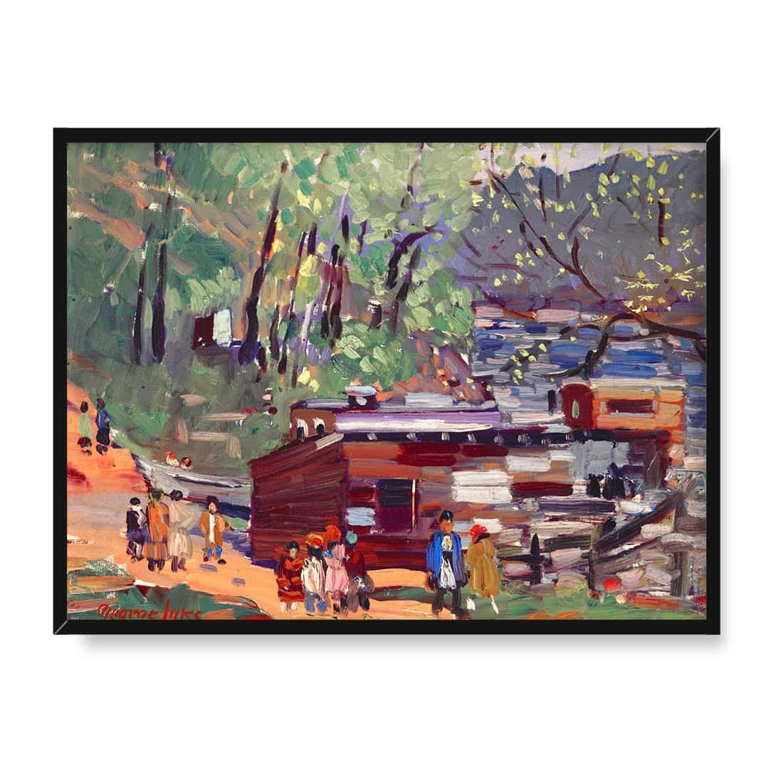 George Benjamin Luks Górny Manhattan 40×30 - ANTYKWARIAT "CZUŁA JEST ...