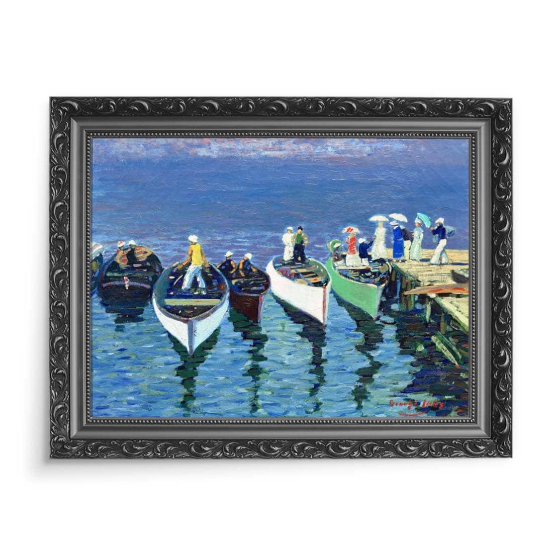 George Luks Wakacje nad rzeką Hudson 70×50 - ANTYKWARIAT "CZUŁA JEST ...