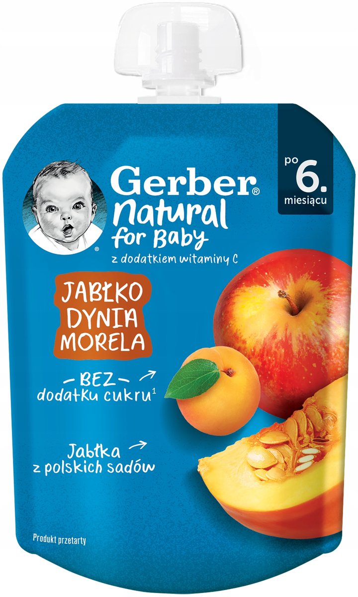 Gerber Mus Jabłko Dynia Morela 80 G - Gerber | Sklep EMPIK.COM