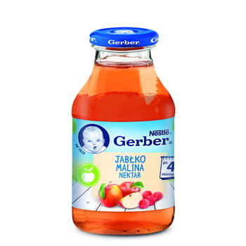 Gerber Sok Z Jabłek I Malin Po 4 Gerber Nektar Jabłko Malina Po 4 ...
