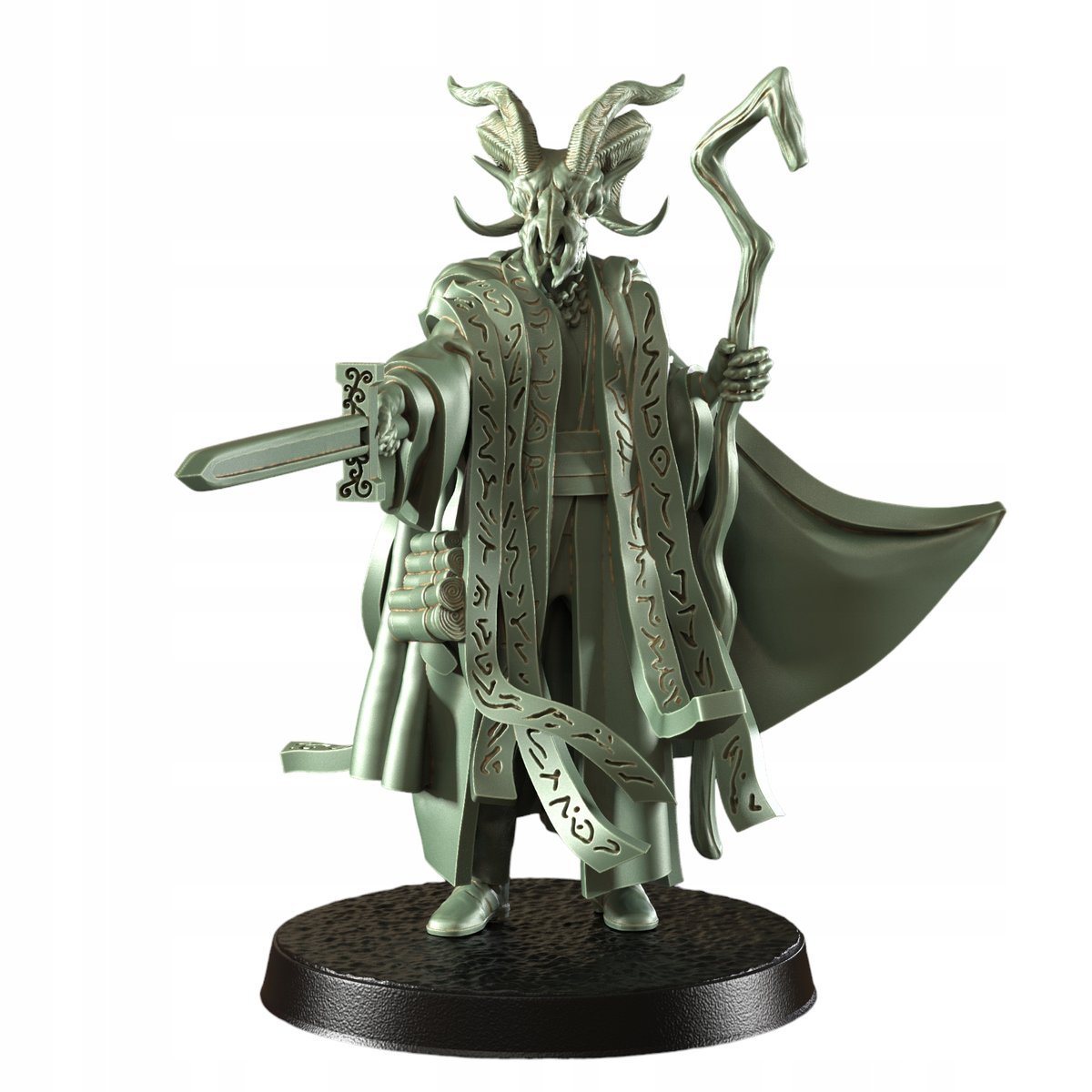 Gerd - Demoniczny Czarodziej Figurka 12k + Podstawa do DND D&D druk 3D ...