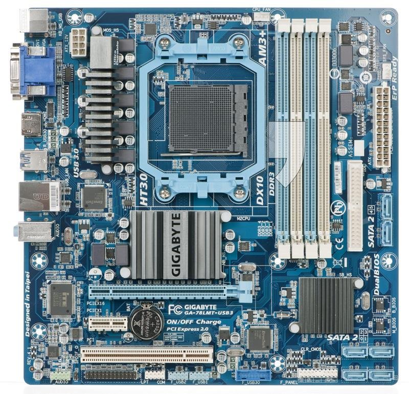 GIGABYTE GA-78LMT-USB3 AMD 760G Socket AM3+ płyta główna - Gigabyte ...
