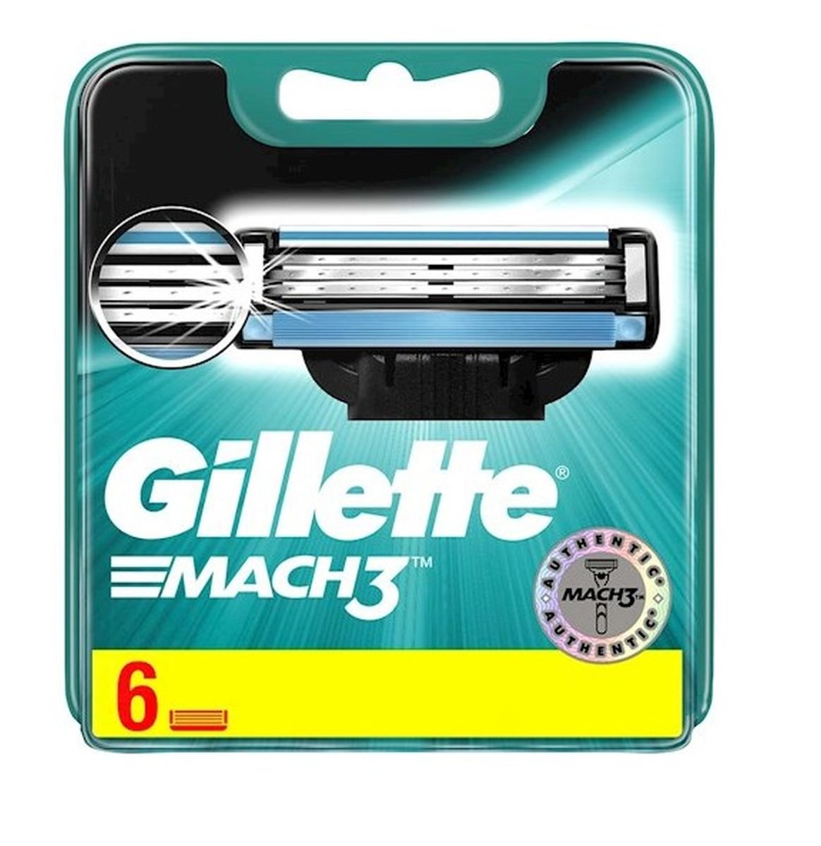 Gillette, Mach3, wymienne ostrza do maszynki do golenia, 6 szt. | Sklep ...