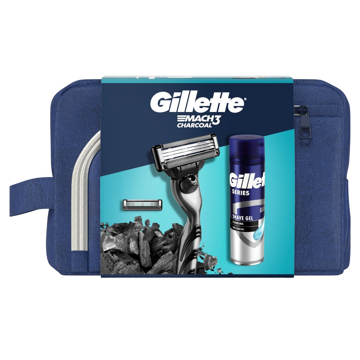 GILLETTE MACH3 Zestaw dla mężczyzn maszynka + ostrze + żel ...