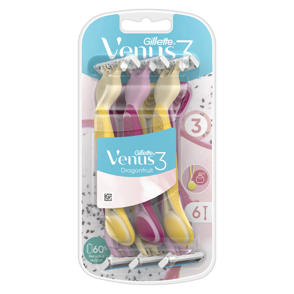 Gillette Venus 3 Dragonfruit Maszynki jednorazowe, 6szt | Sklep EMPIK.COM